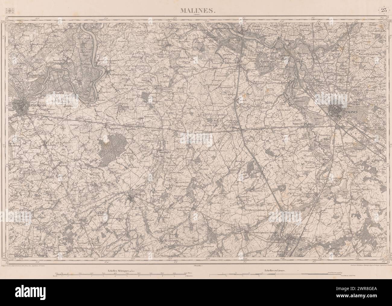 Mechelen area map hi-res stock photography and images - Alamy