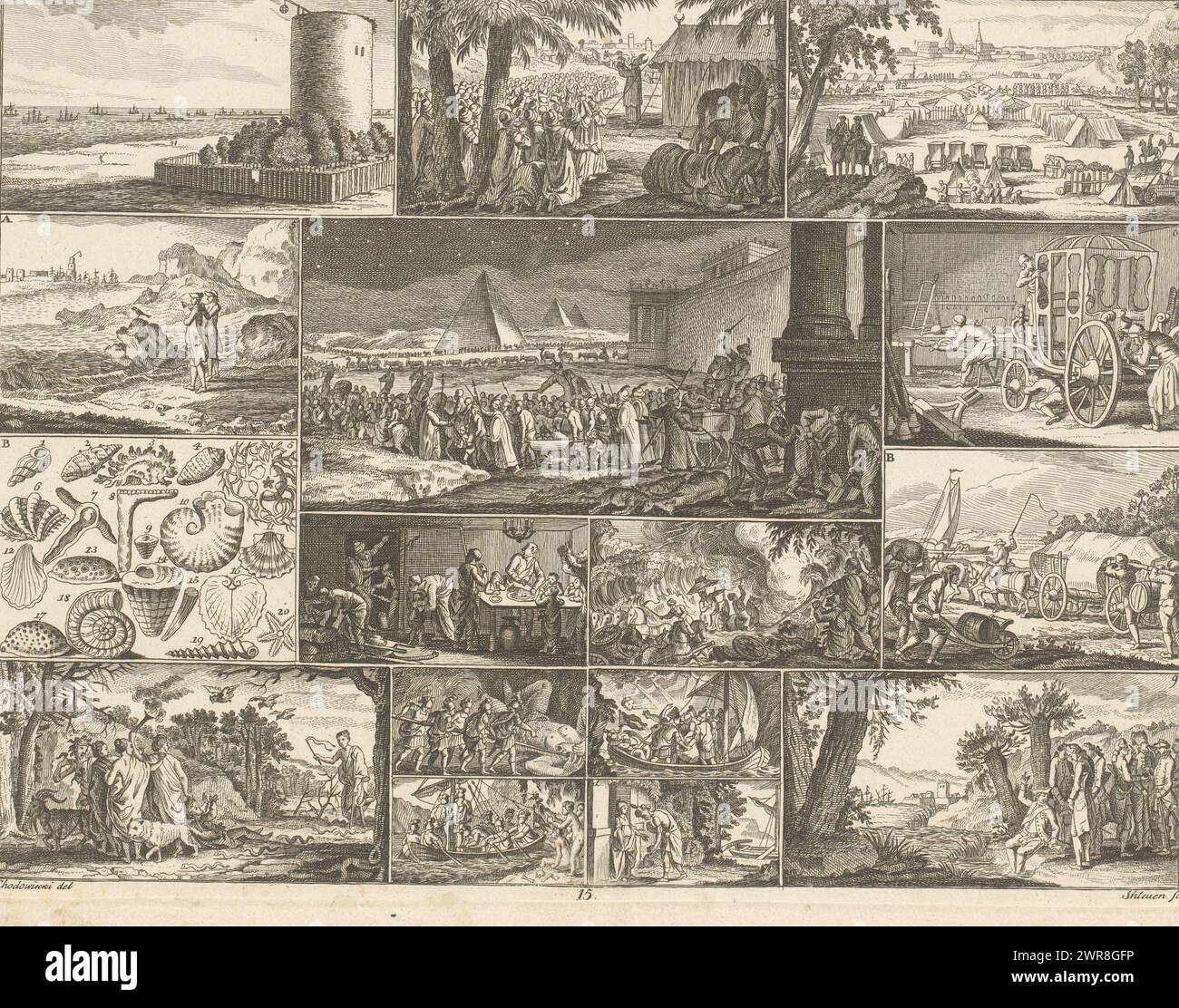 Sheet with various encyclopedic representations, Encyclopedic ...
