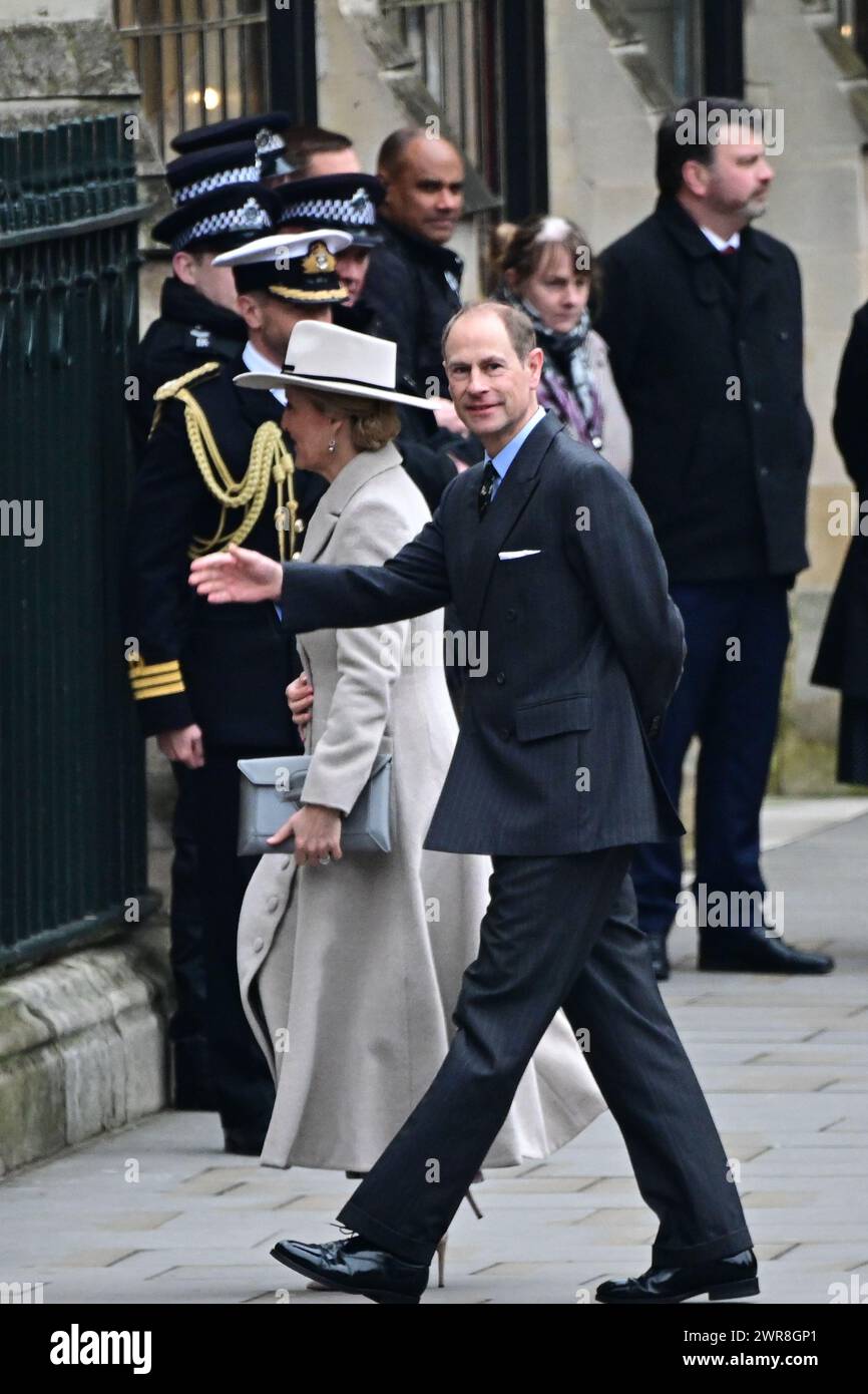 Westminster Abbey, LONDON, ENGLAND, MARCH 11 2024. Prince Edward, Duke ...