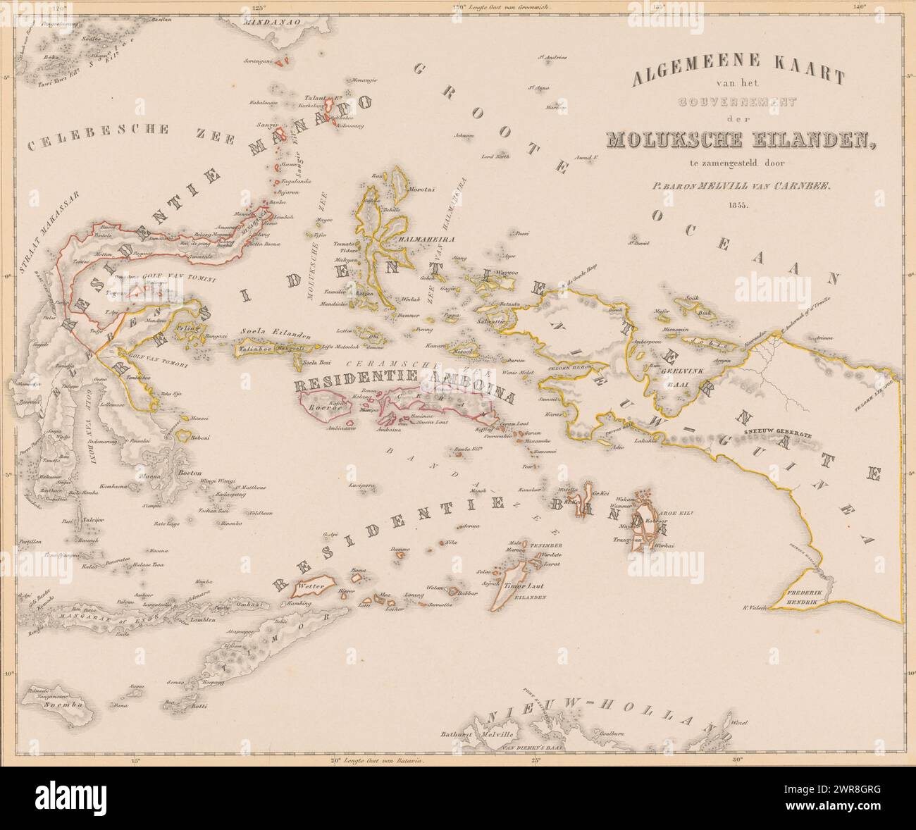 Map of the Moluccas, Celebes, Timor and the western part of the island ...