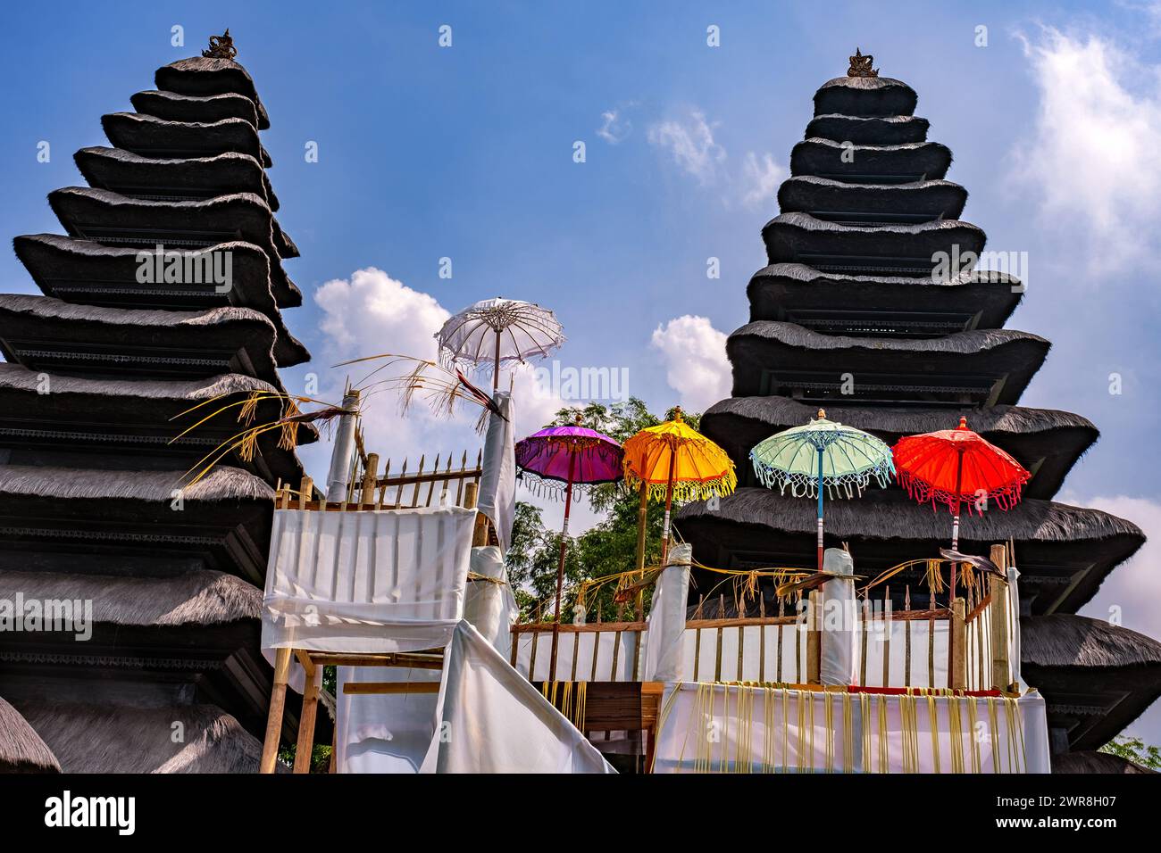 Ancient Hindu temple Besakih on Bali island in Indonesia Stock Photo ...