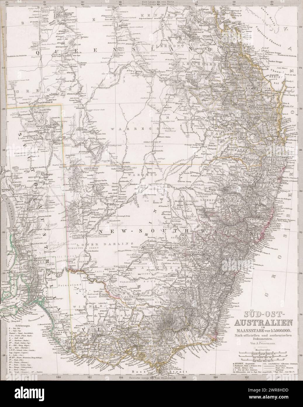 Map of south australia hi-res stock photography and images - Alamy