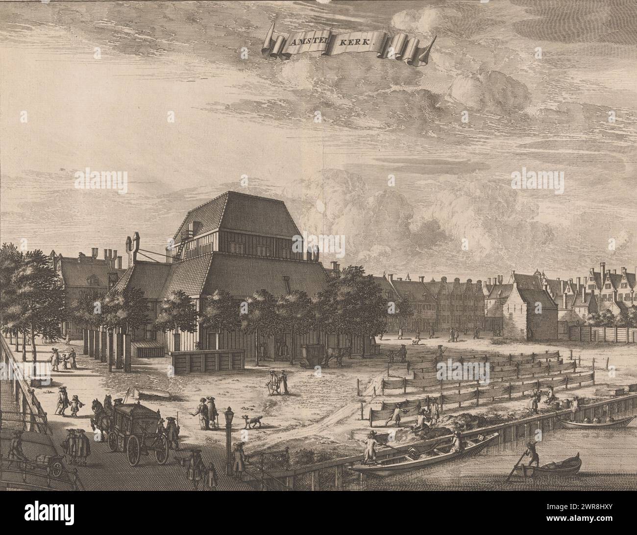 View of the Amstel Church in Amsterdam, Amstel Church (title on object ...