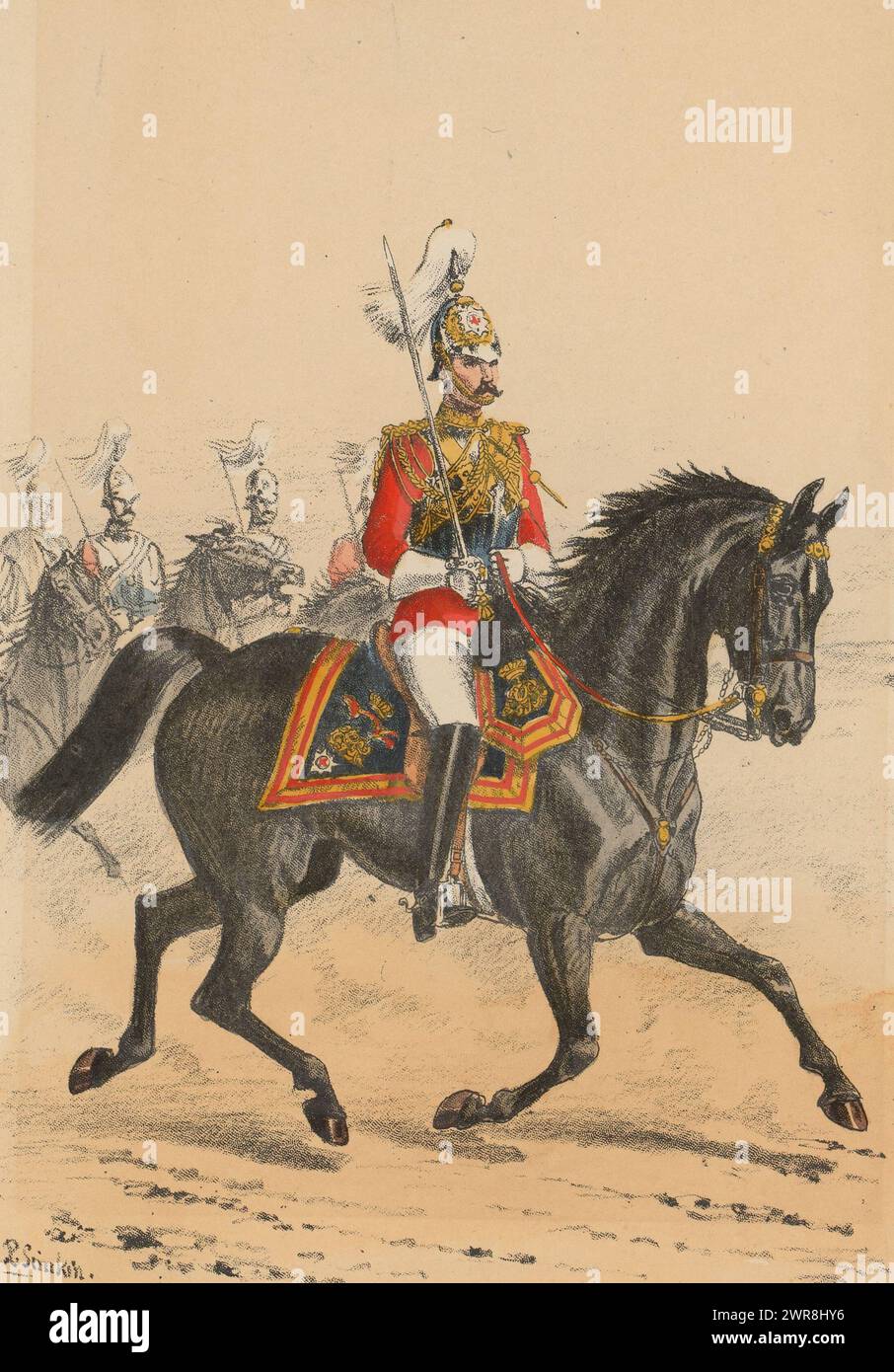 British soldier, Nine representations of British military uniforms ...