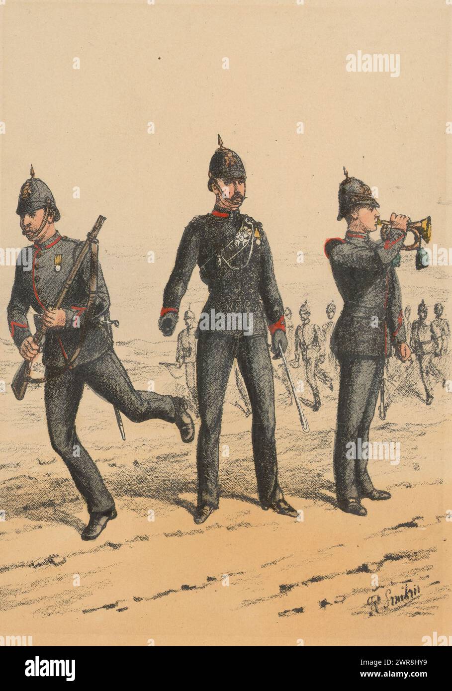 Three British soldiers, Nine representations of British military ...