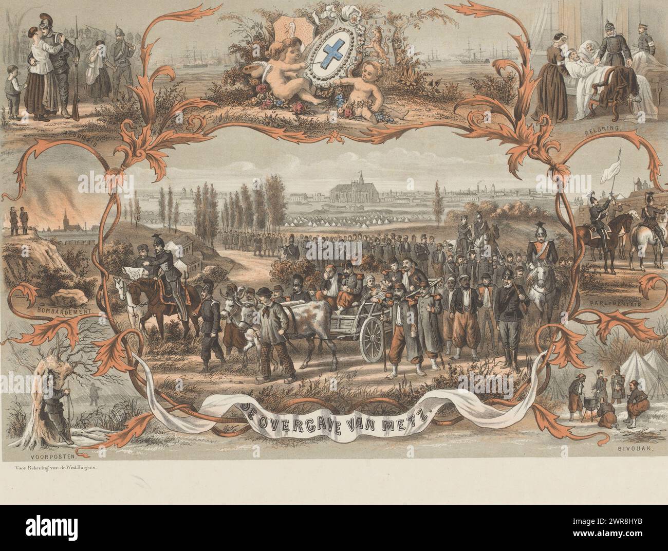 The Surrender of Metz (title on object), The surrender of the French ...