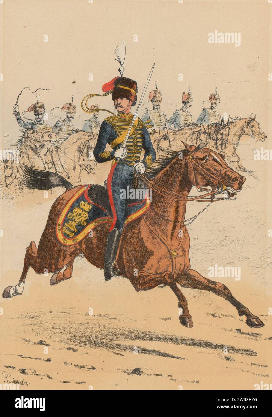 British soldier, Nine representations of British military uniforms ...