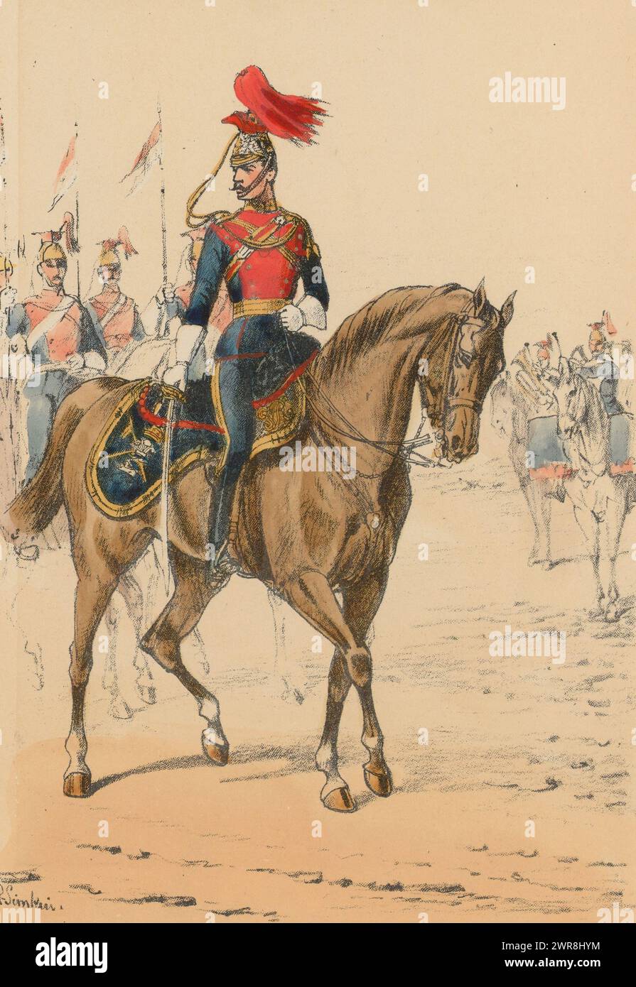 British soldier, Nine representations of British military uniforms ...