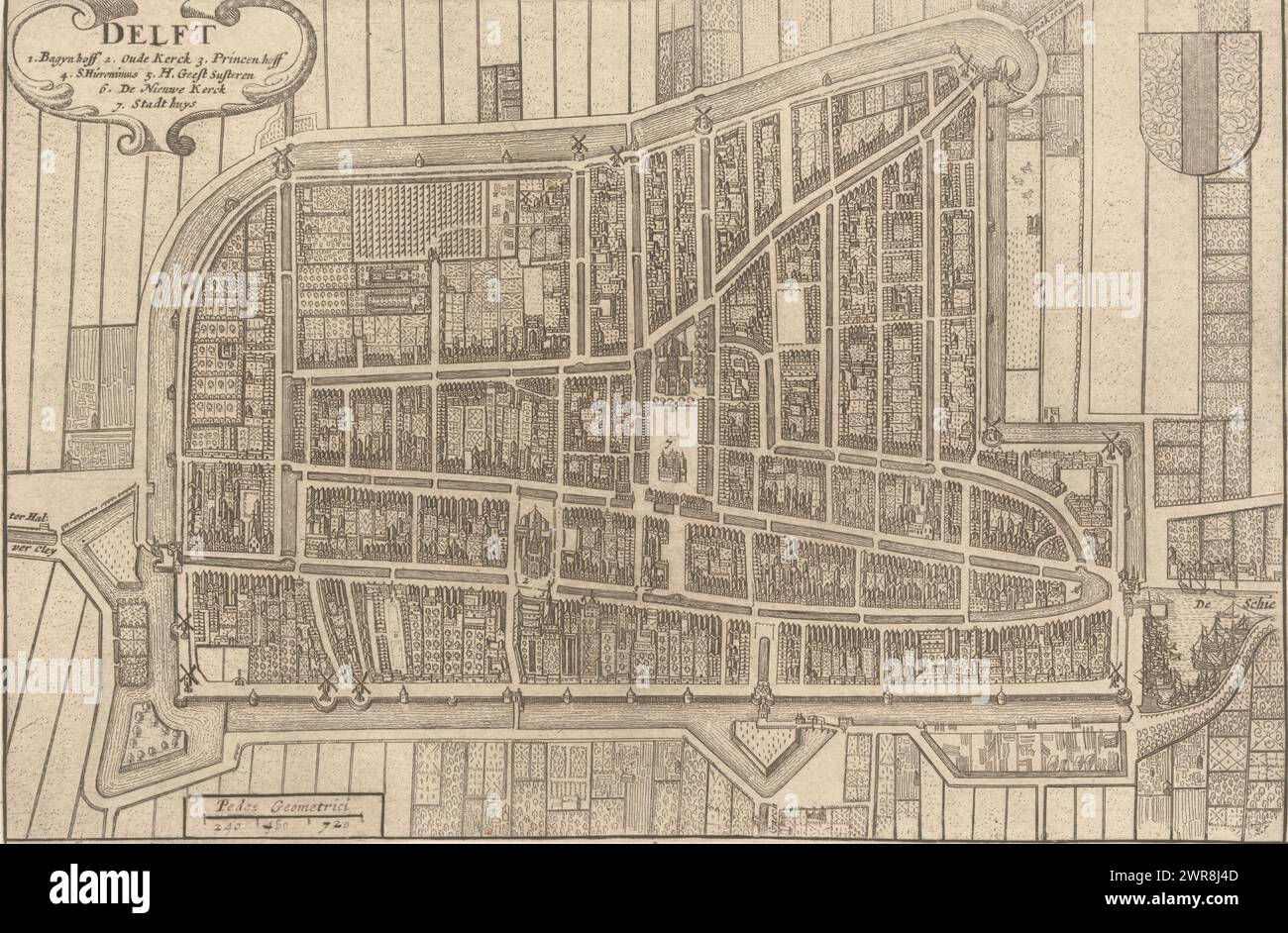 Map of delft hi-res stock photography and images - Alamy