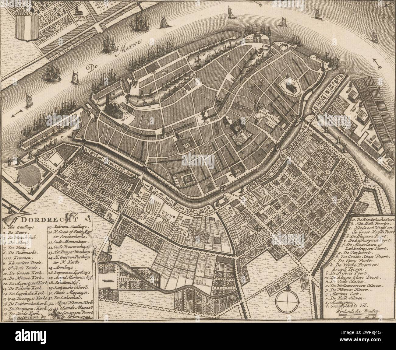 Map of dordrecht hi-res stock photography and images - Alamy