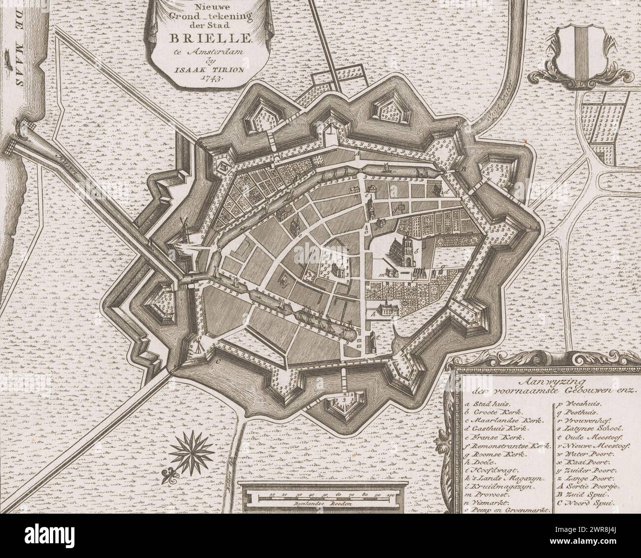 Map of Brielle, New Ground Drawing of the City of Brielle (title on ...