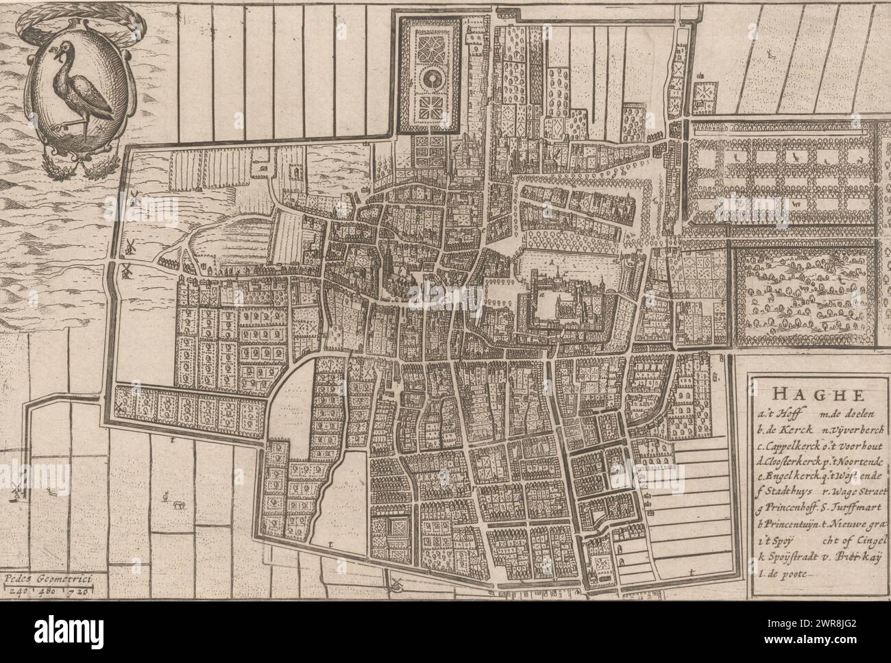 Map of hague hi-res stock photography and images - Alamy