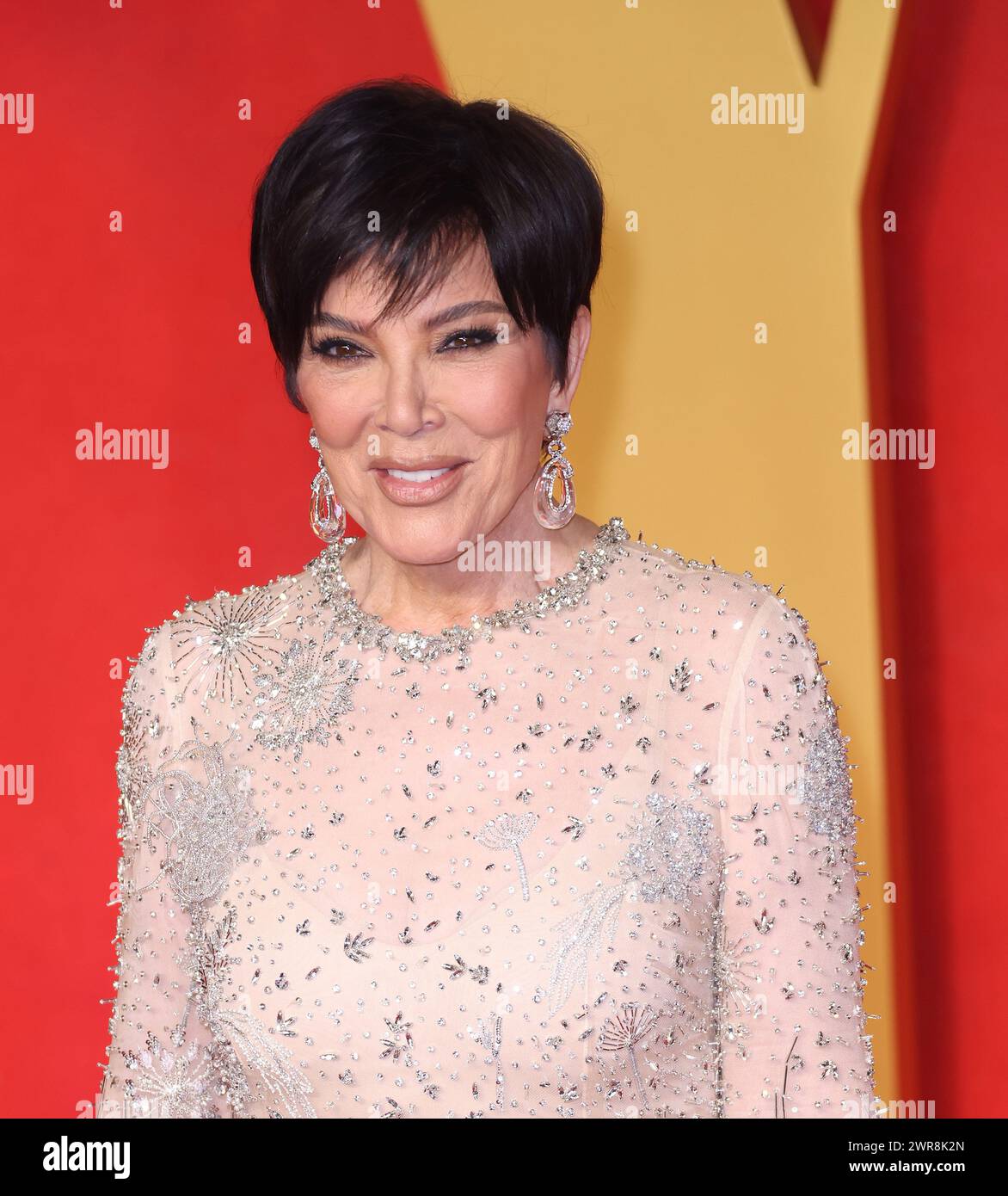 Kris Jenner attends the 2024 Vanity Fair Oscar Party Hosted By Radhika ...