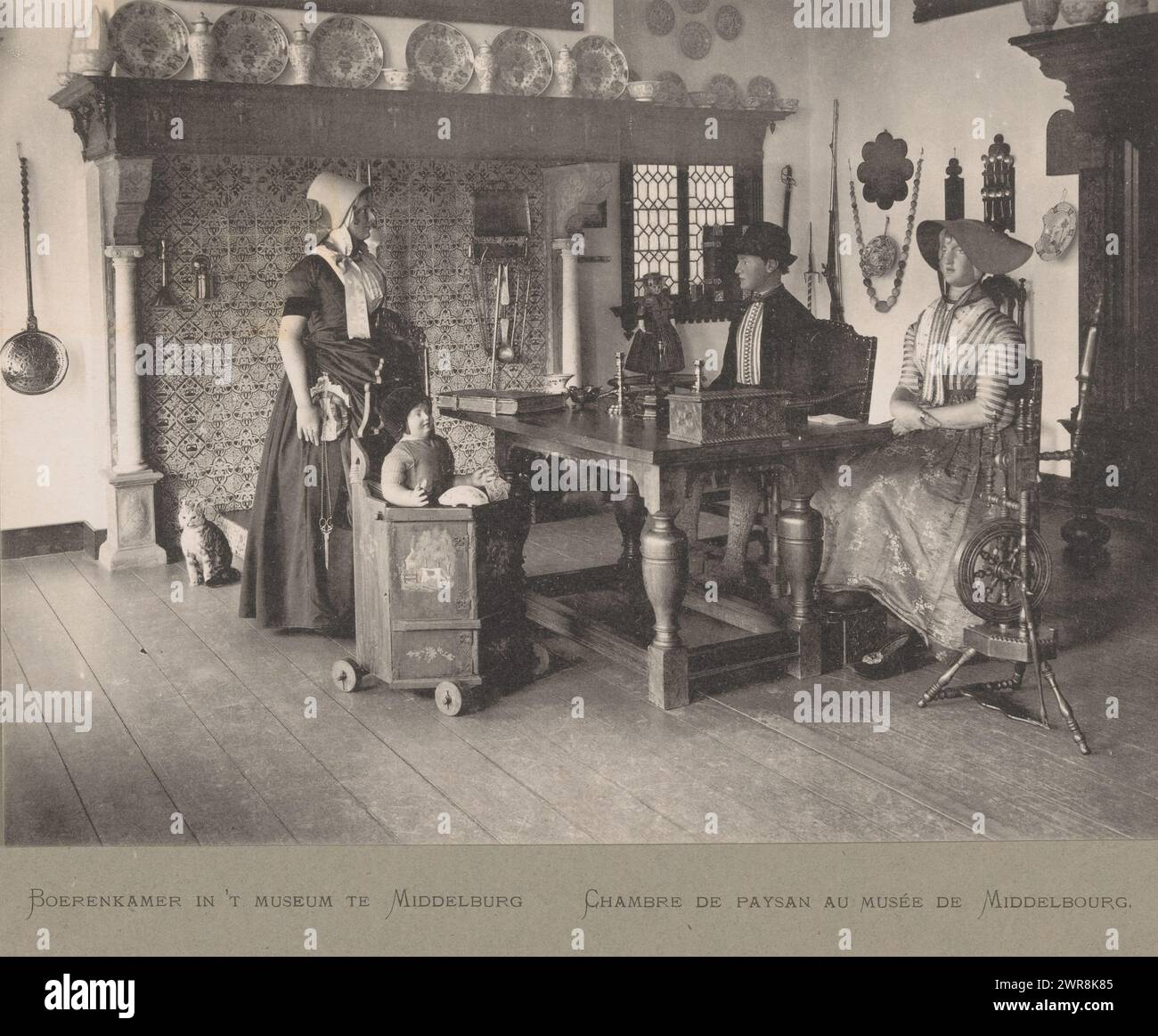 Peasant room in a museum in Middelburg, Peasant room in the museum in ...