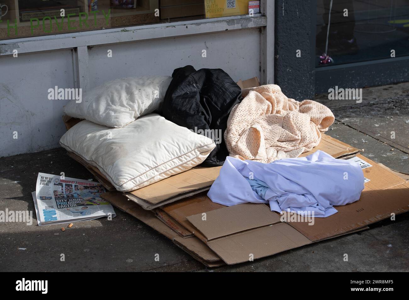 Uxbridge, London Borough of Hillingdon, UK. 4th March, 2024. Cardboard ...