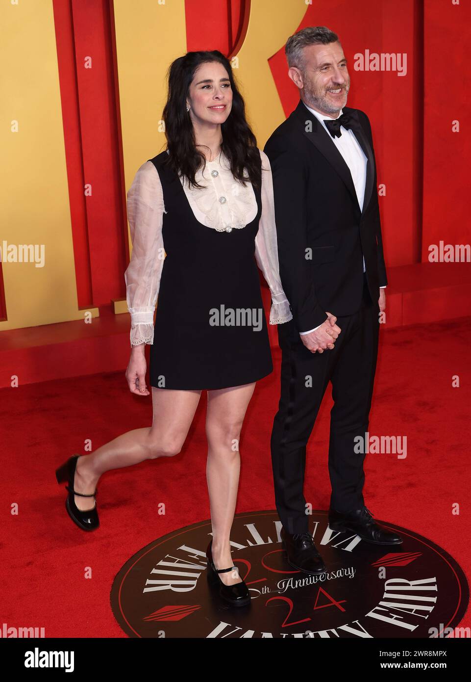 Sarah Silverman, Rory Albanese attend the 2024 Vanity Fair Oscar Party ...