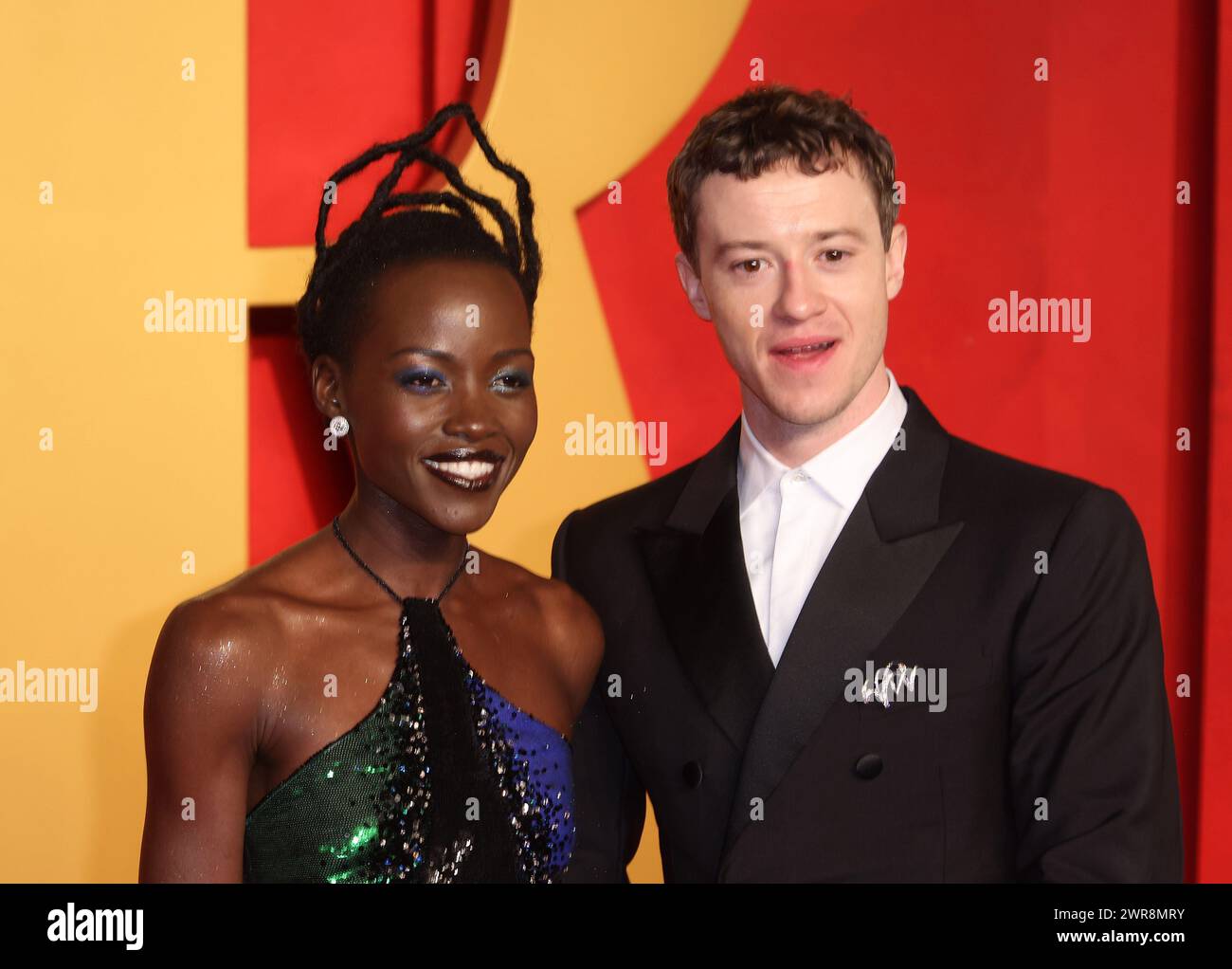 Lupita Nyongo Joseph Quinn Attend The 2024 Vanity Fair Oscar Party
