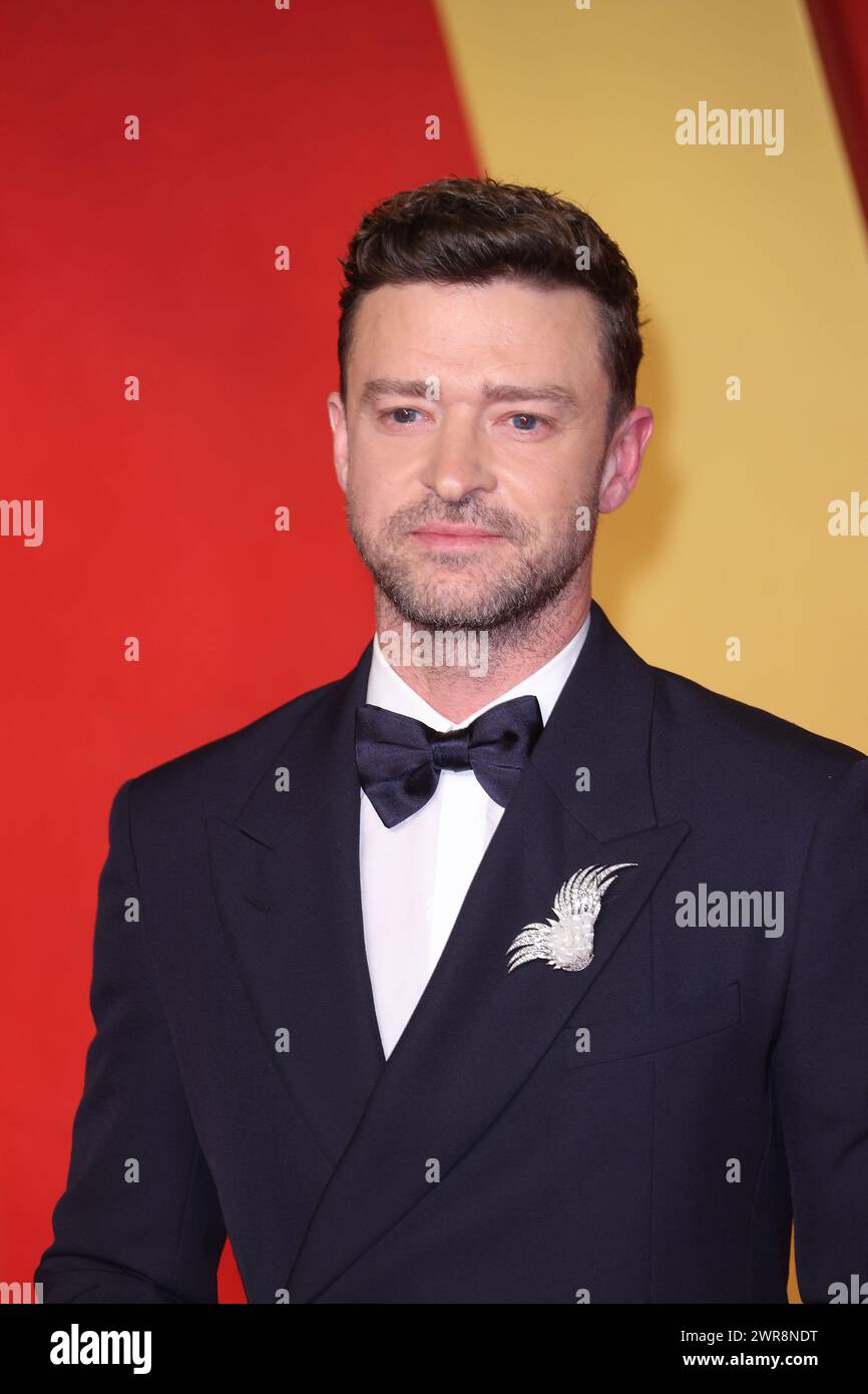 Justin Timberlake attends the 2024 Vanity Fair Oscar Party Hosted By ...