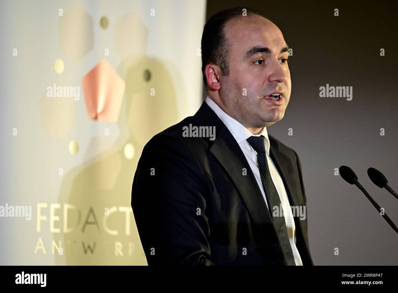 Antwerp, Belgium. 11th Mar, 2024. Ibrahim Anaz, President of Fedactio ...