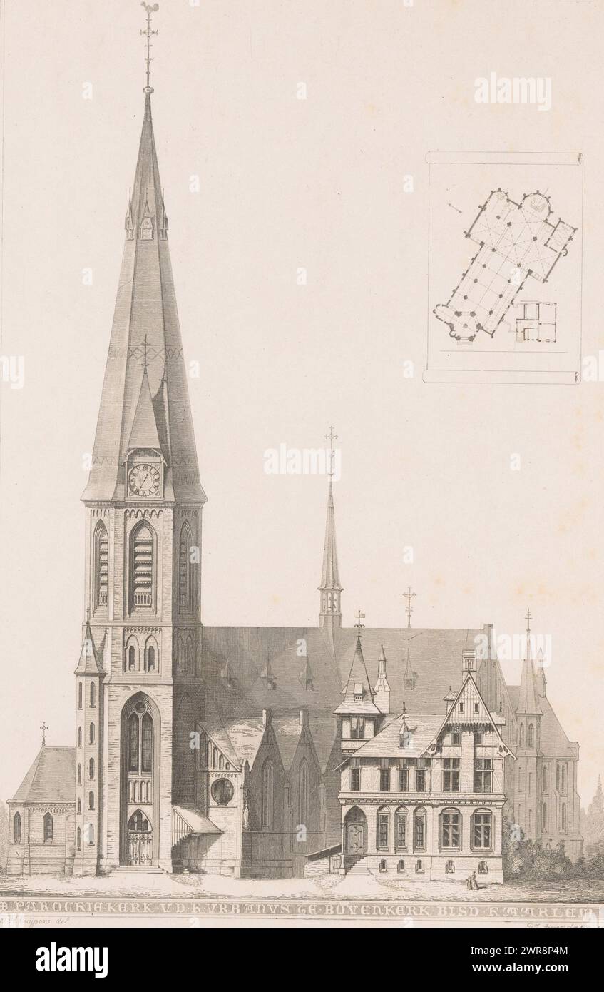St. Urbanus Church in Haarlem, Parish Church of H. Urbanus ge Bovenkerk ...