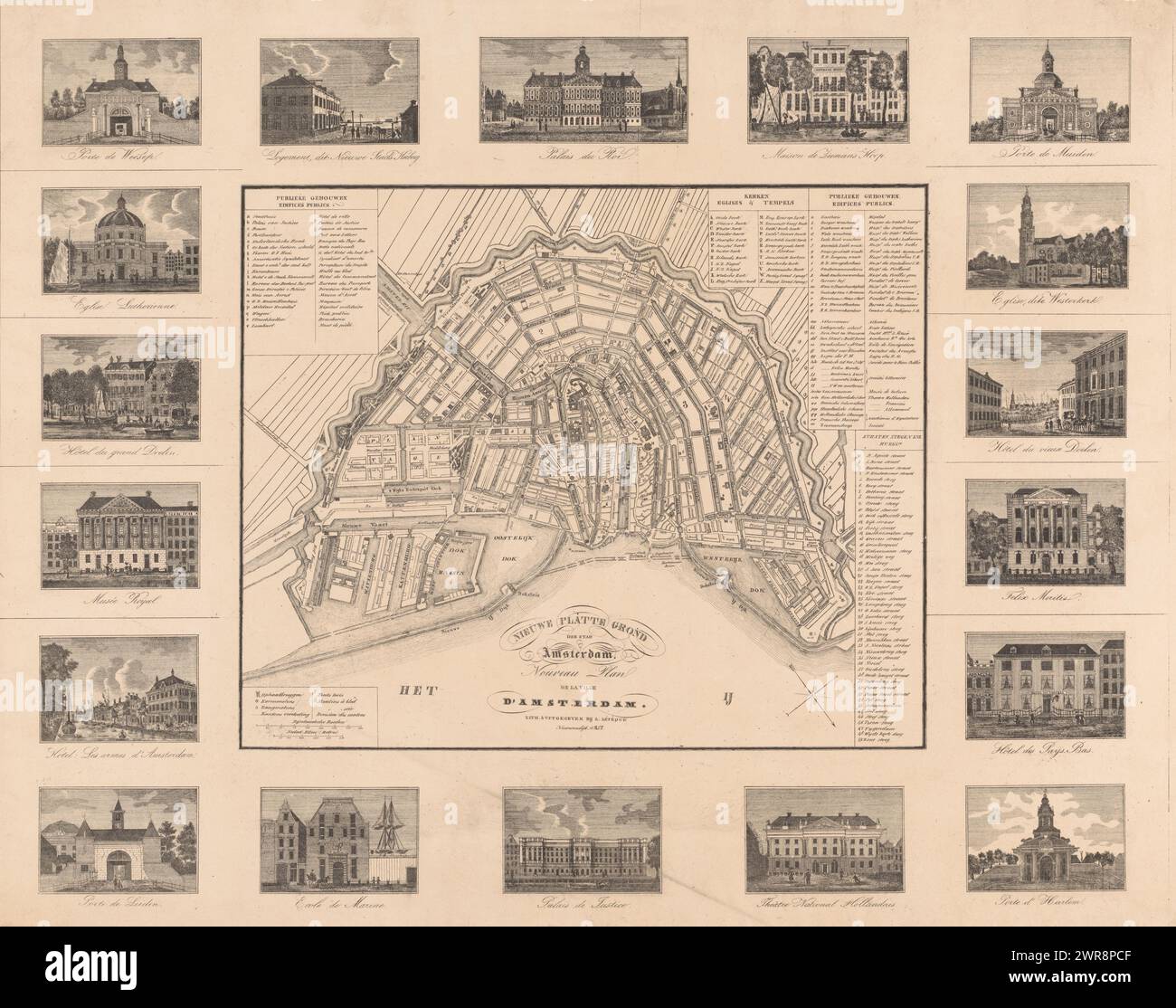 Nouveau plan de la ville damsterdam hi-res stock photography and images ...