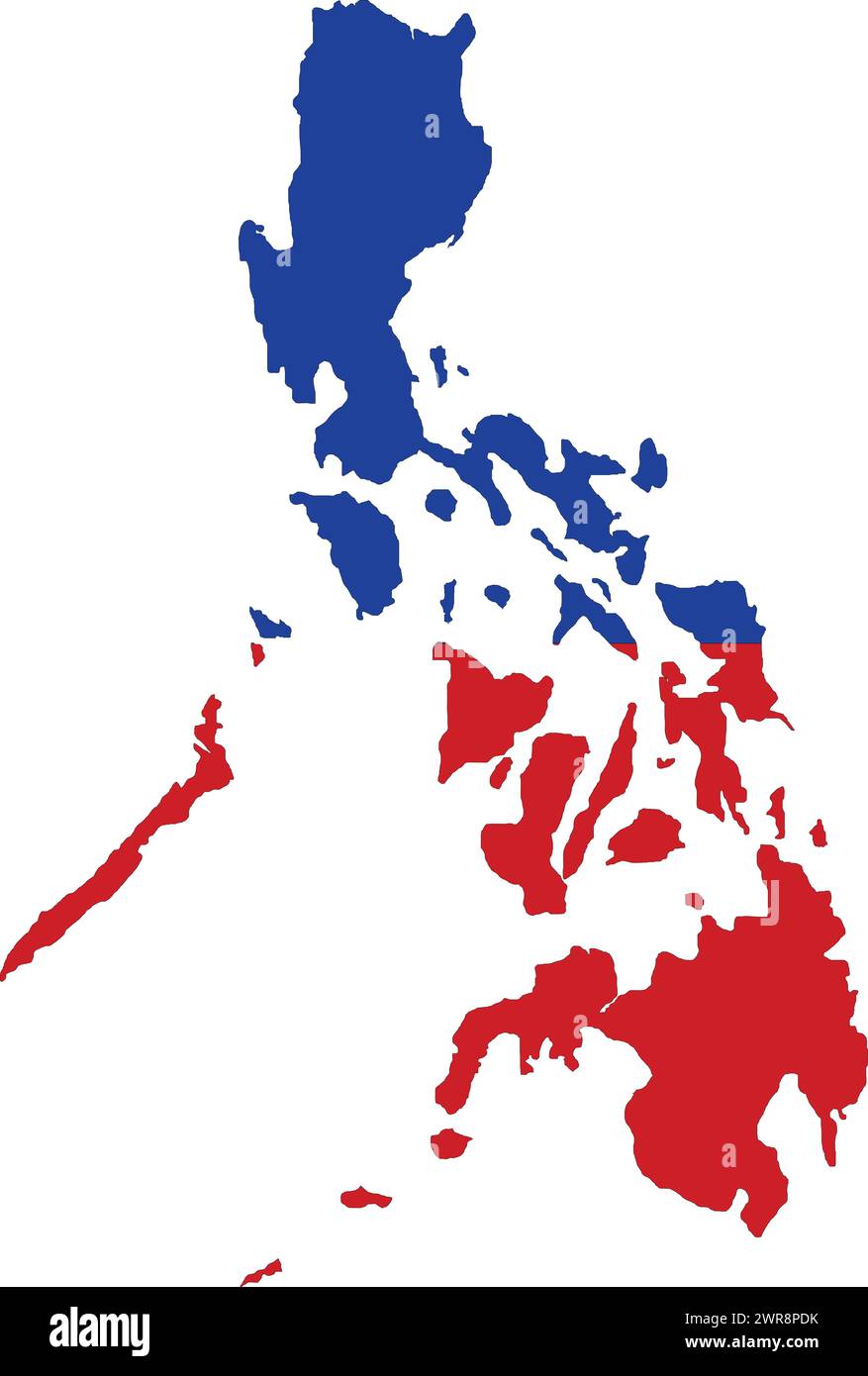 Philippines Flag in Philippines Map, Philippines Map with Flag, Country ...
