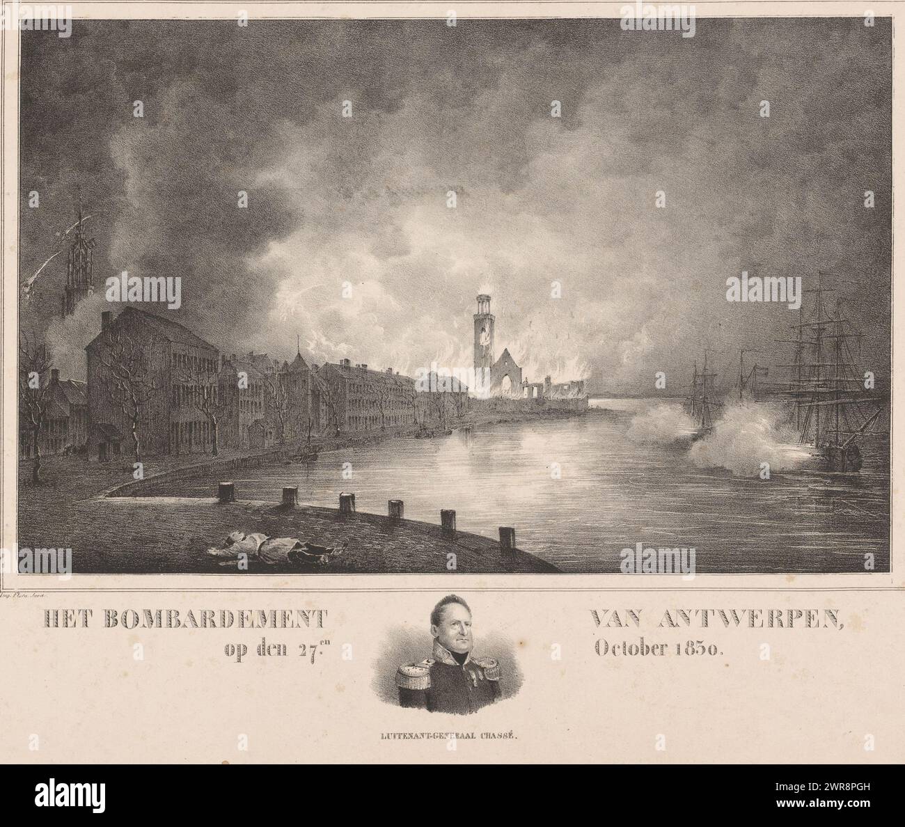Bombardment of Antwerp, 1830, The Bombardment of Antwerp, on October 27 ...
