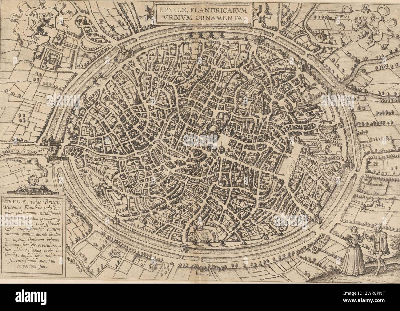 Bruges map hi-res stock photography and images - Alamy