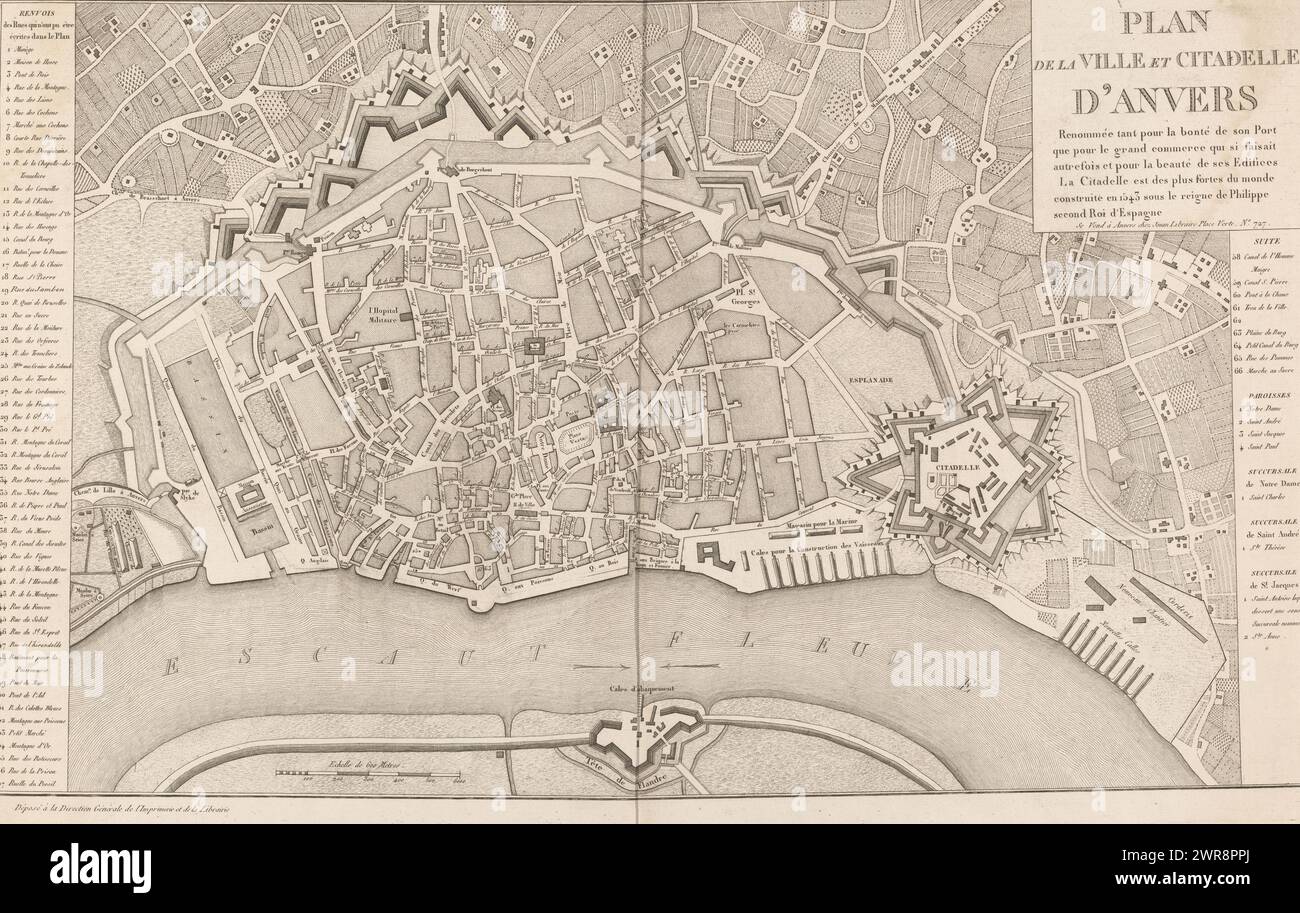 Plan de la ville et citadelle danvers hi-res stock photography and ...