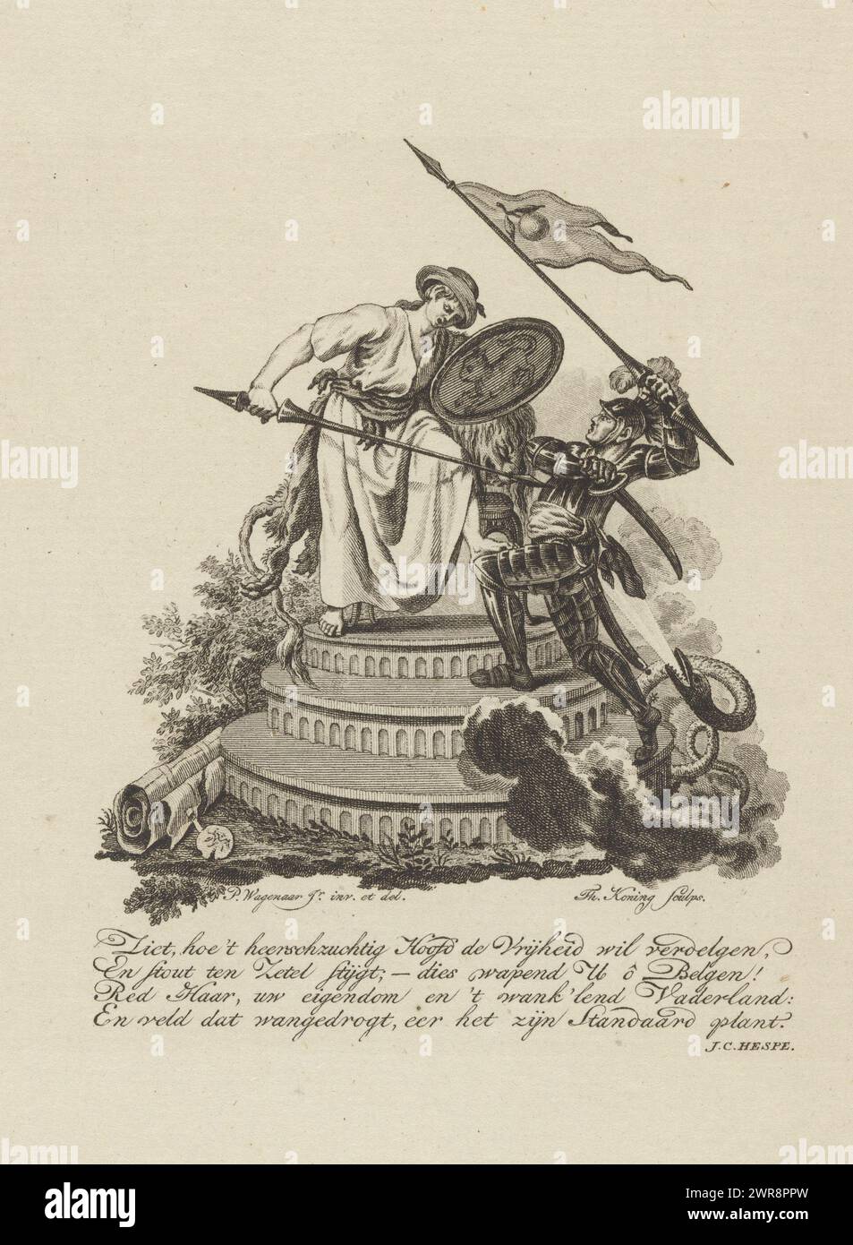 Allegory of Dutch Freedom, Allegory in which Dutch Freedom defends ...