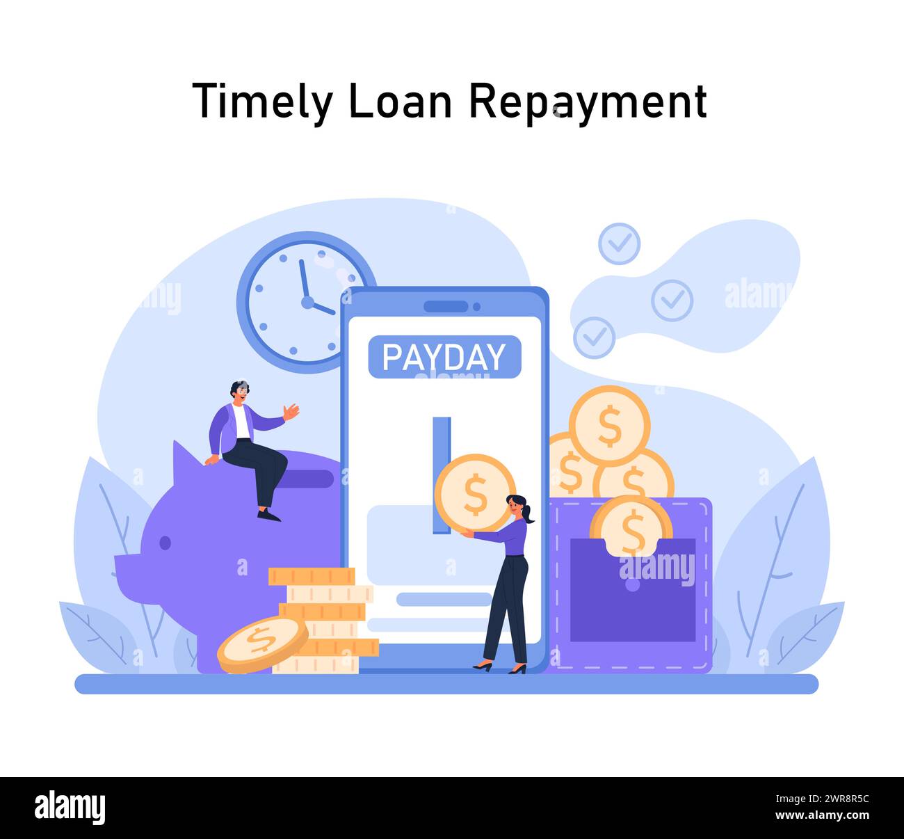 Financial Responsibility Visual. The importance of timely loan ...