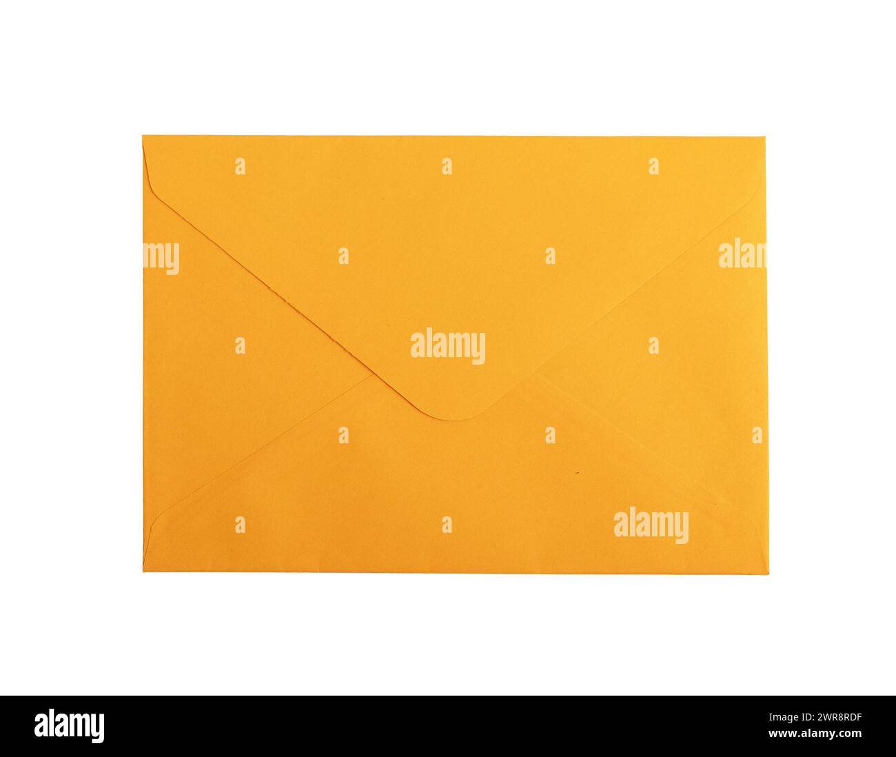 Closed paper envelope, holiday gift letter isolated on white background ...