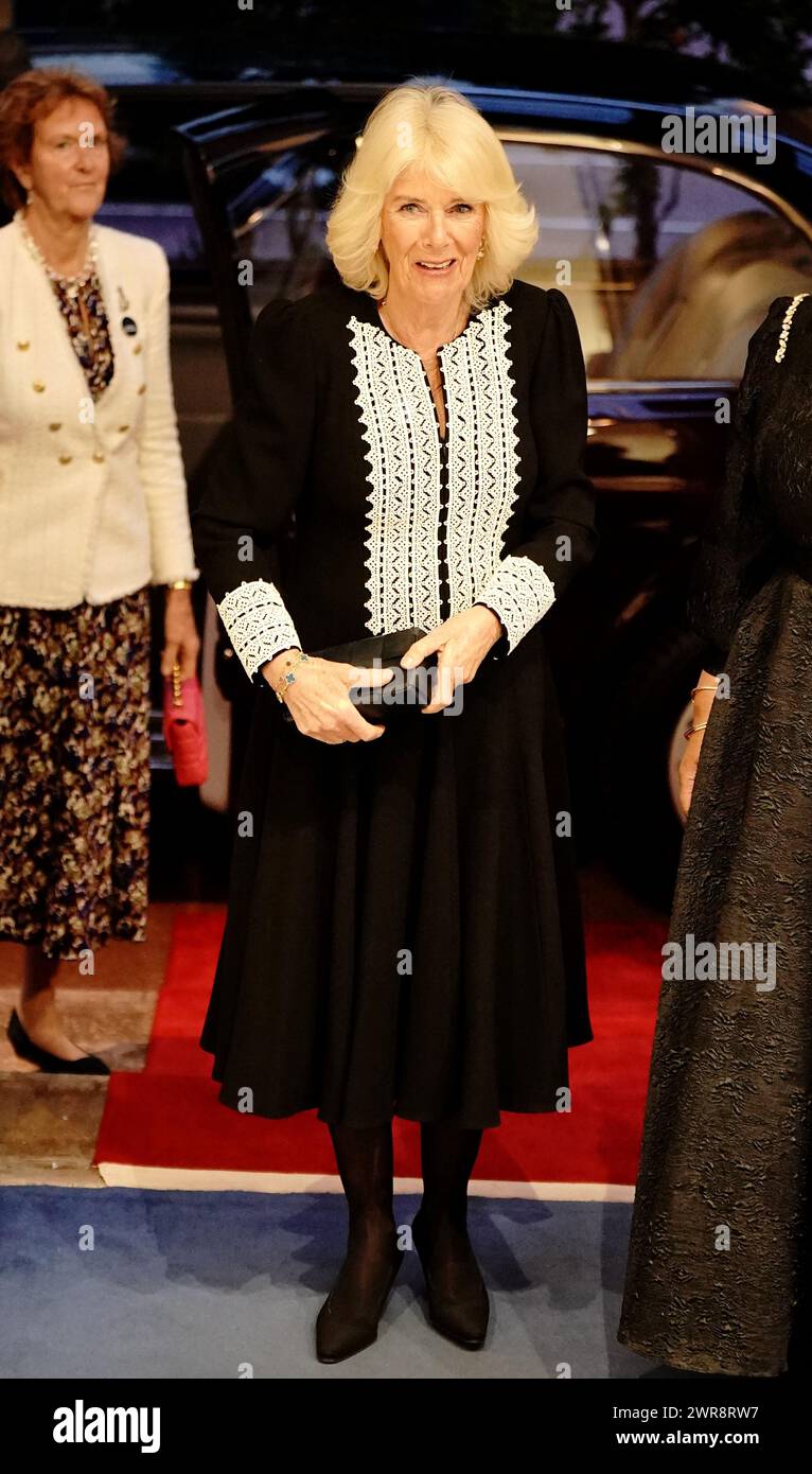 Queen Camilla (left) and Commonwealth Secretary General, Baroness ...