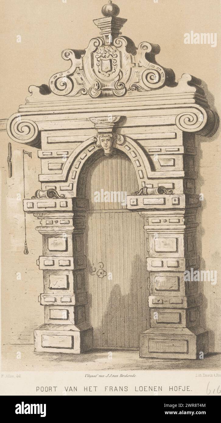 Gate of the Frans Loenenhofje in Haarlem, Gate of the Frans Loenen ...