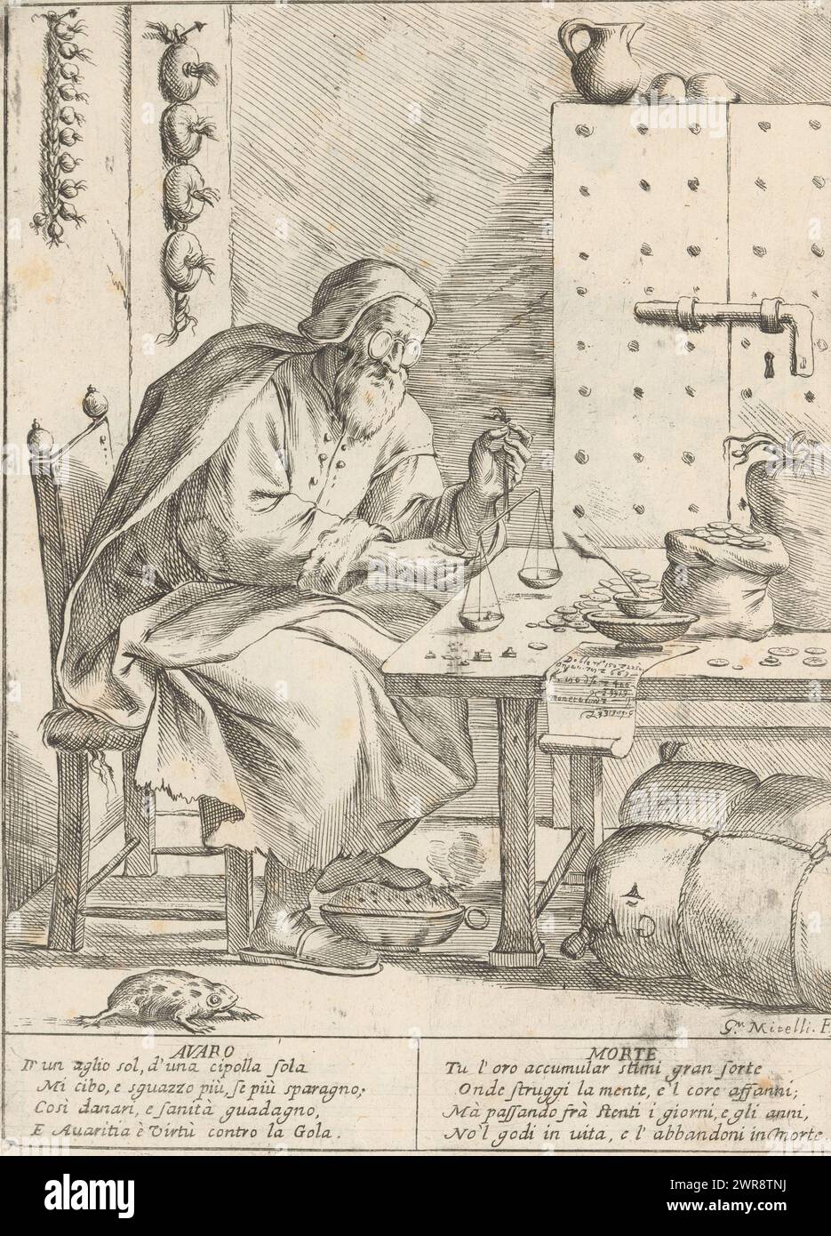 The stingy man, Le Ventiquattr'Hore dell'humana felicità (series title ...