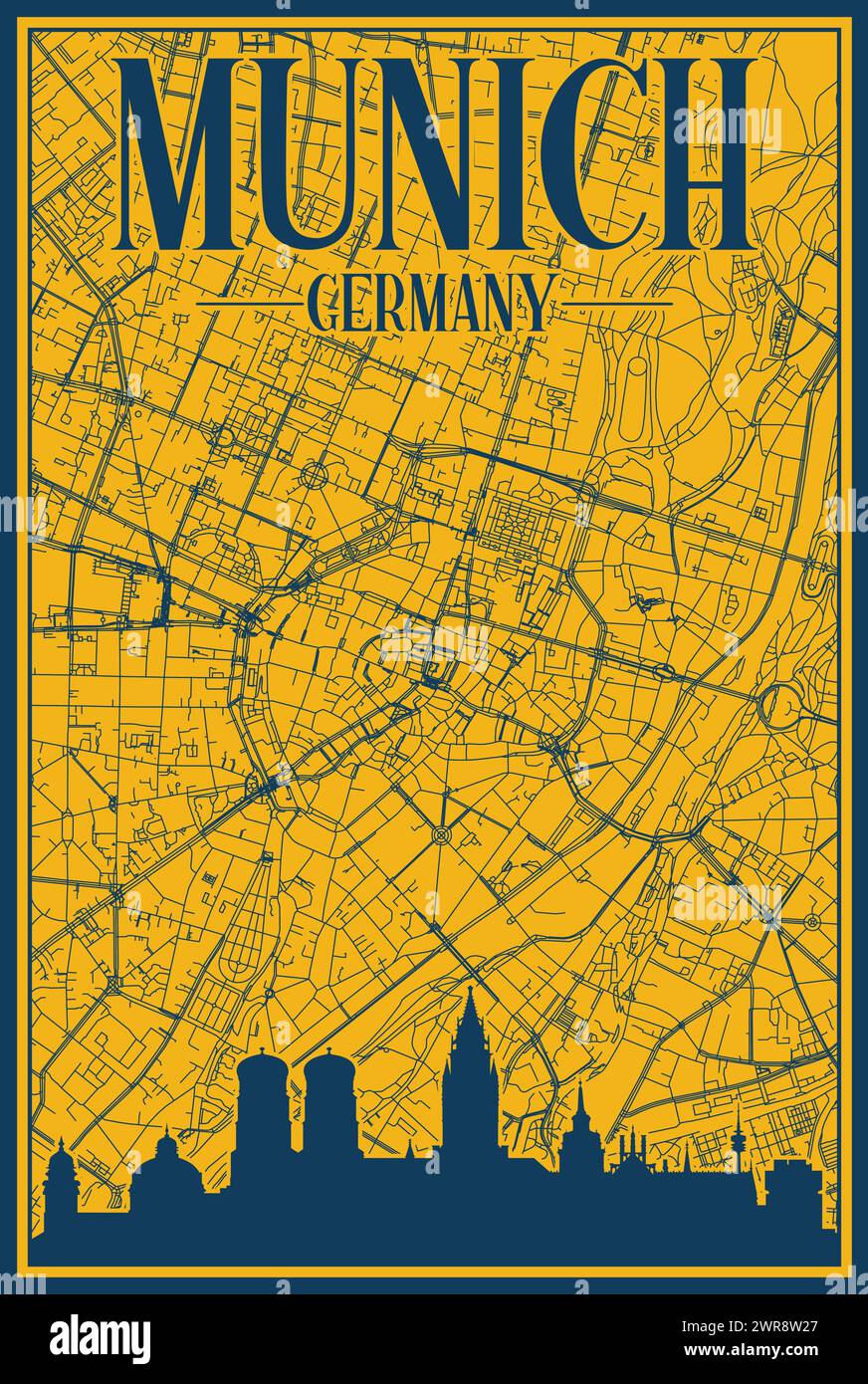 Urban planning munich architecture Stock Vector Images - Alamy