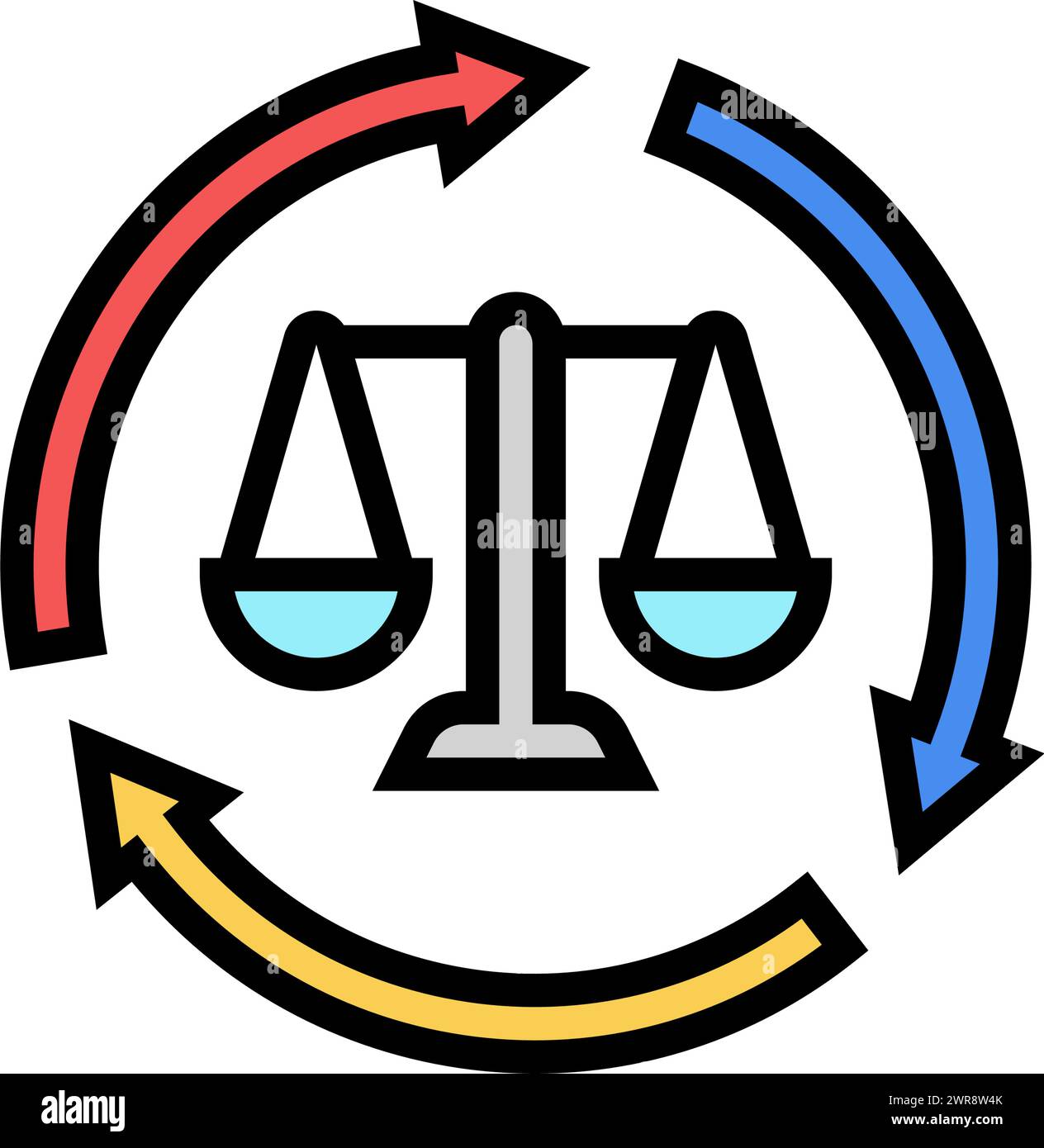 adaptive regulation energy policy color icon vector illustration Stock ...