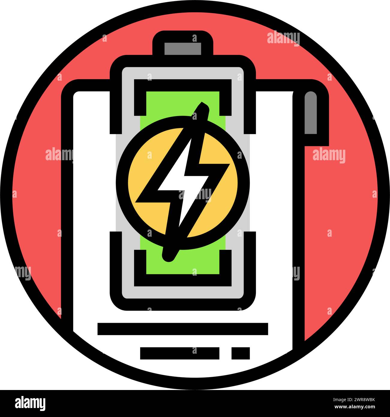energy conservation programs color icon vector illustration Stock ...