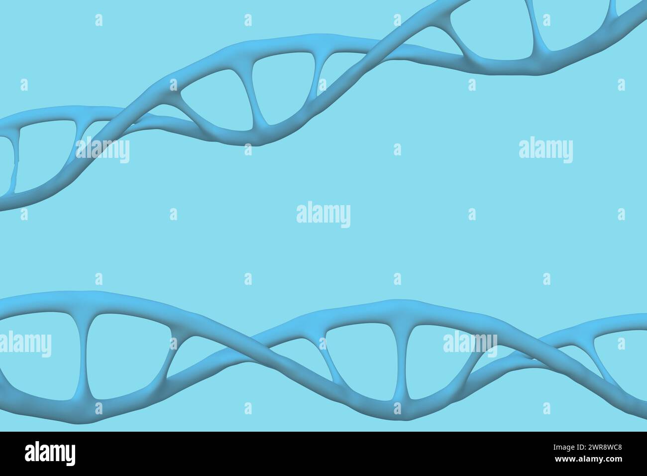 human dna structure, deoxyribonucleic acid on blue background, nucleic ...