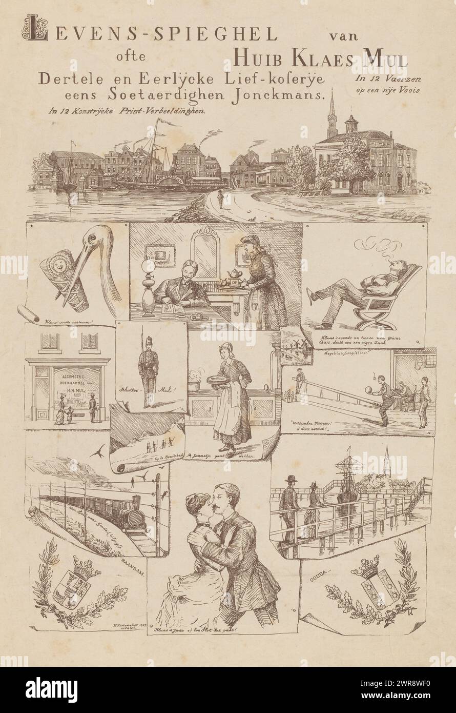 Levens spieghel van huib klaes mul ofte dertele hi-res stock ...