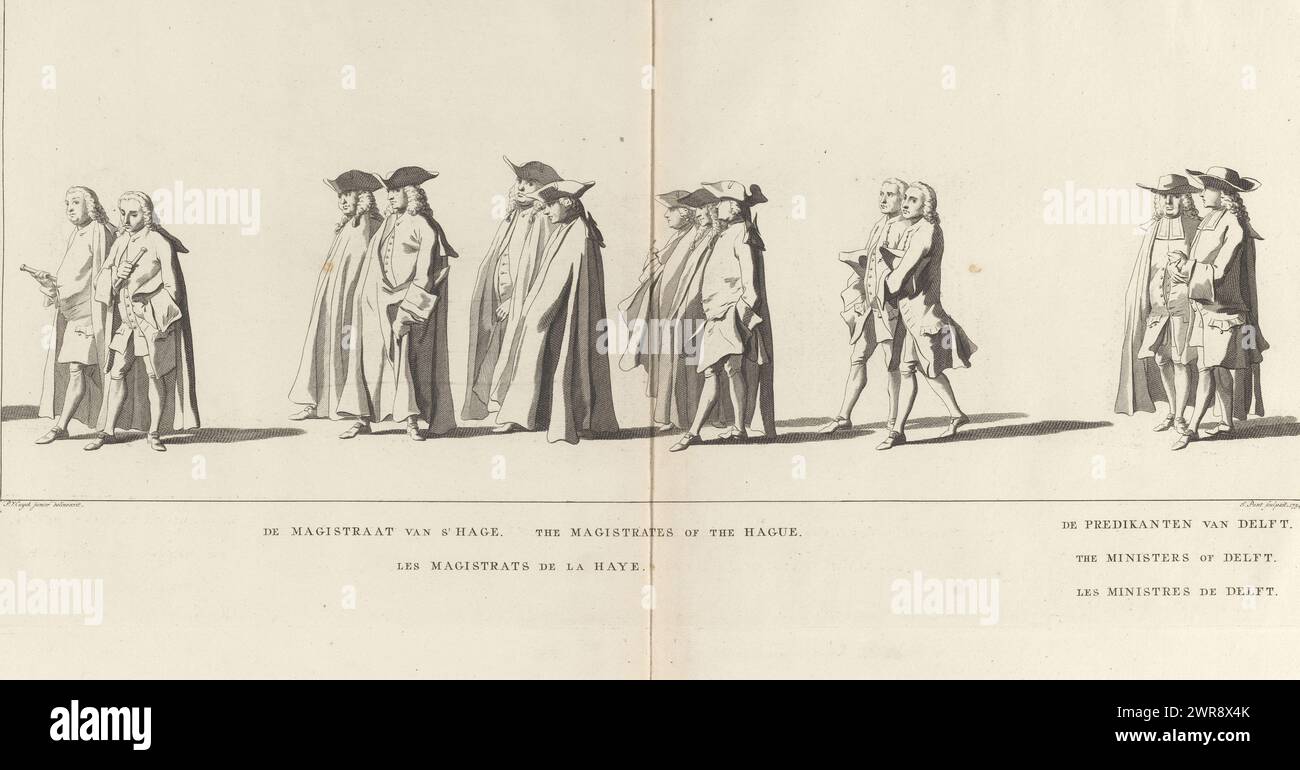 Funeral station of Willem IV, 1752, plate 37, The Magistrate of The ...