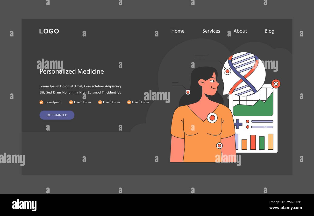 Personalized Medicine concept. Tailoring treatment with genetic ...