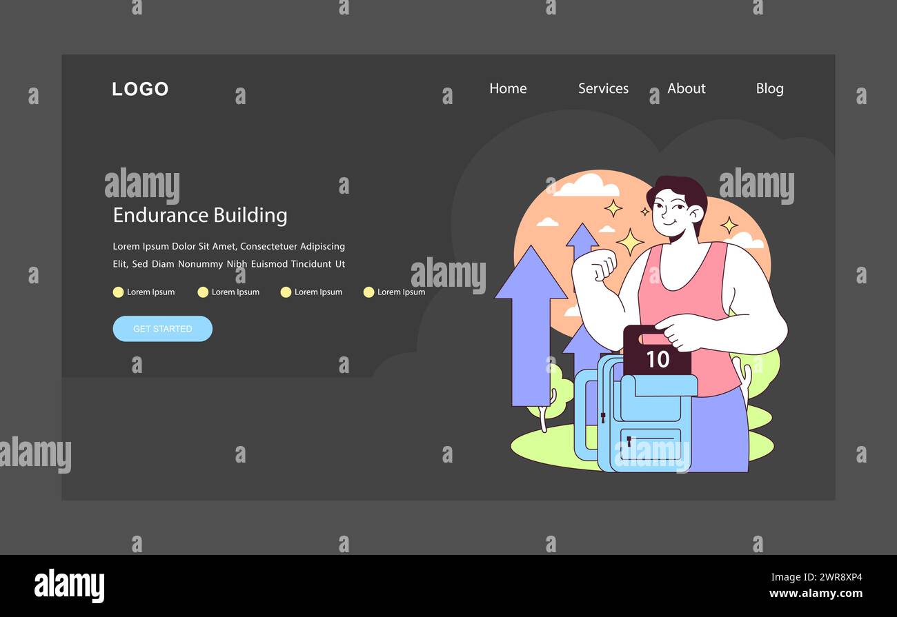 Endurance training concept. A dedicated rucker adds weight to his ...