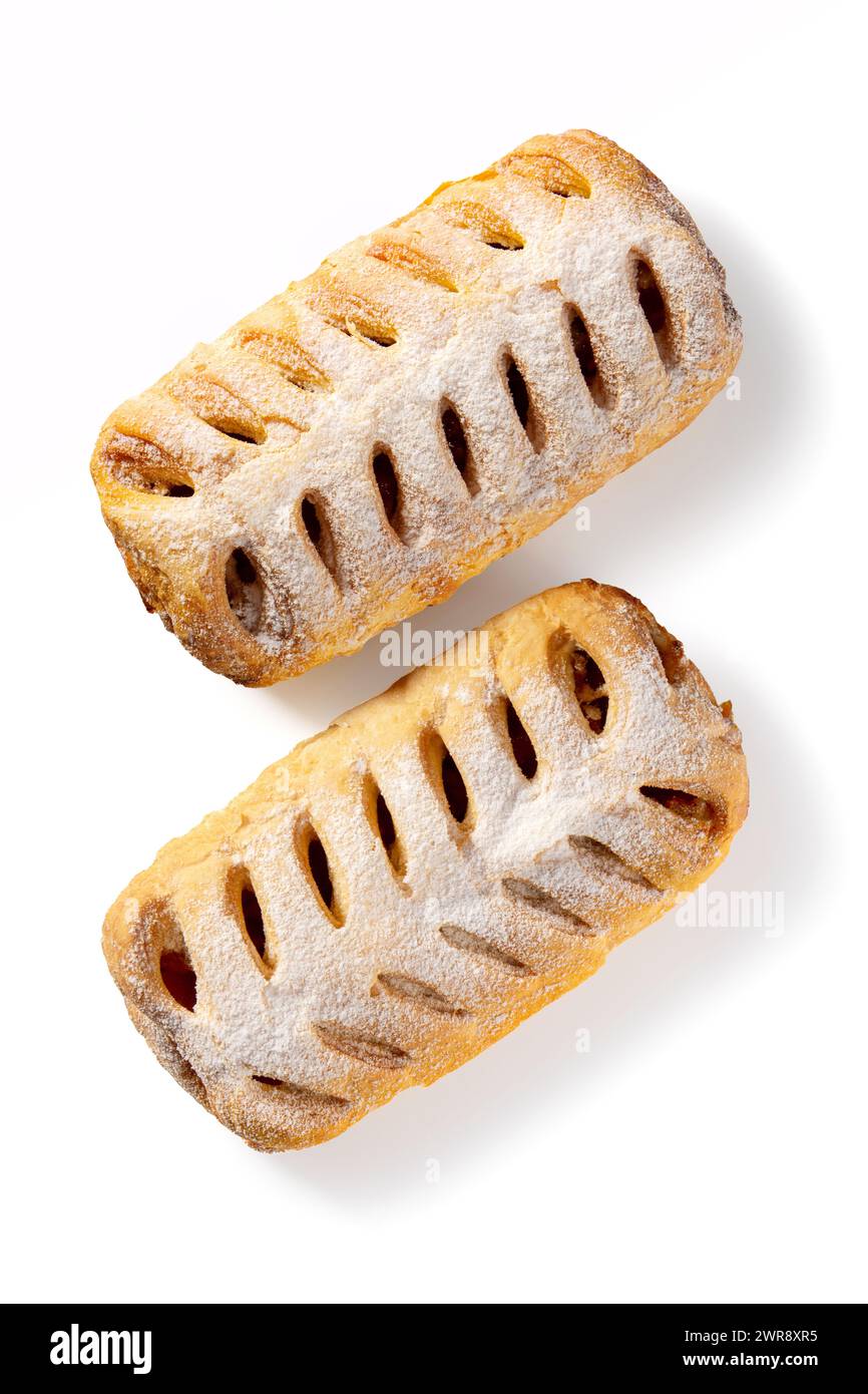 Behold the harmonious duo of apple strudels, an epitome of homemade ...