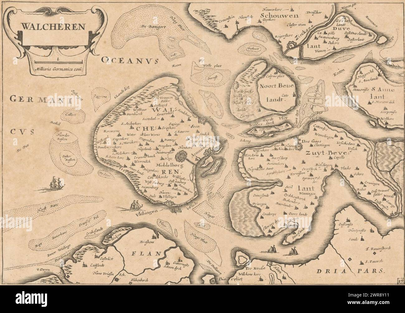 Map of walcheren hi-res stock photography and images - Alamy