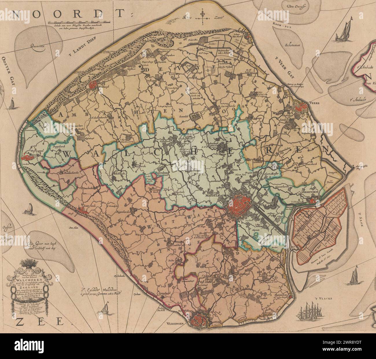 Map of walcheren hi-res stock photography and images - Alamy