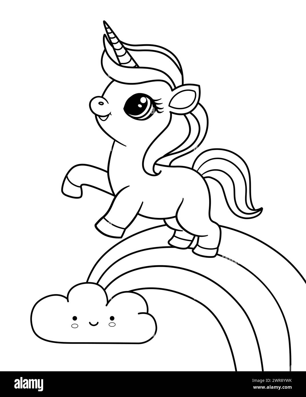 printable coloring pages baby unicorn