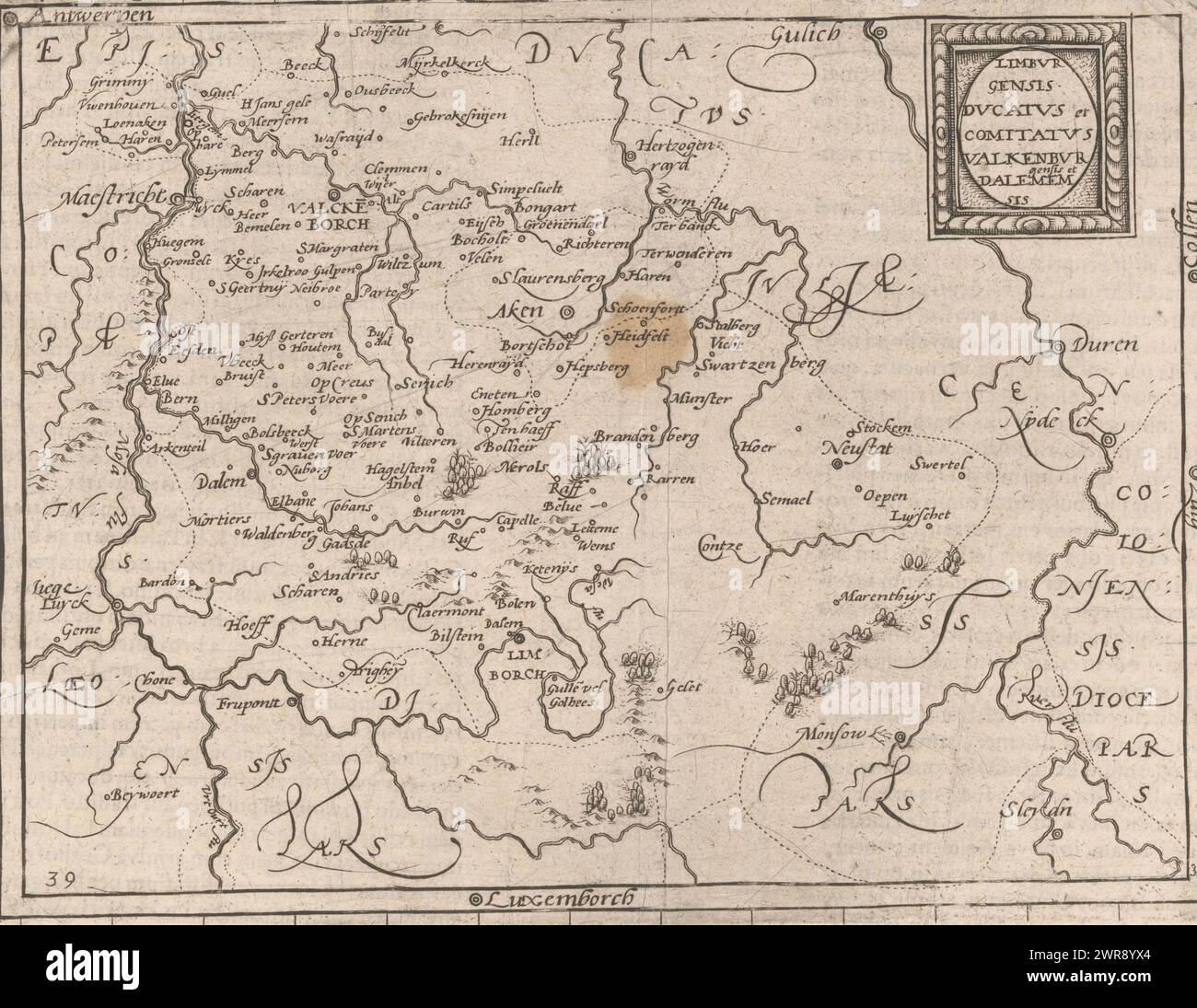 Map of limburg hi-res stock photography and images - Alamy
