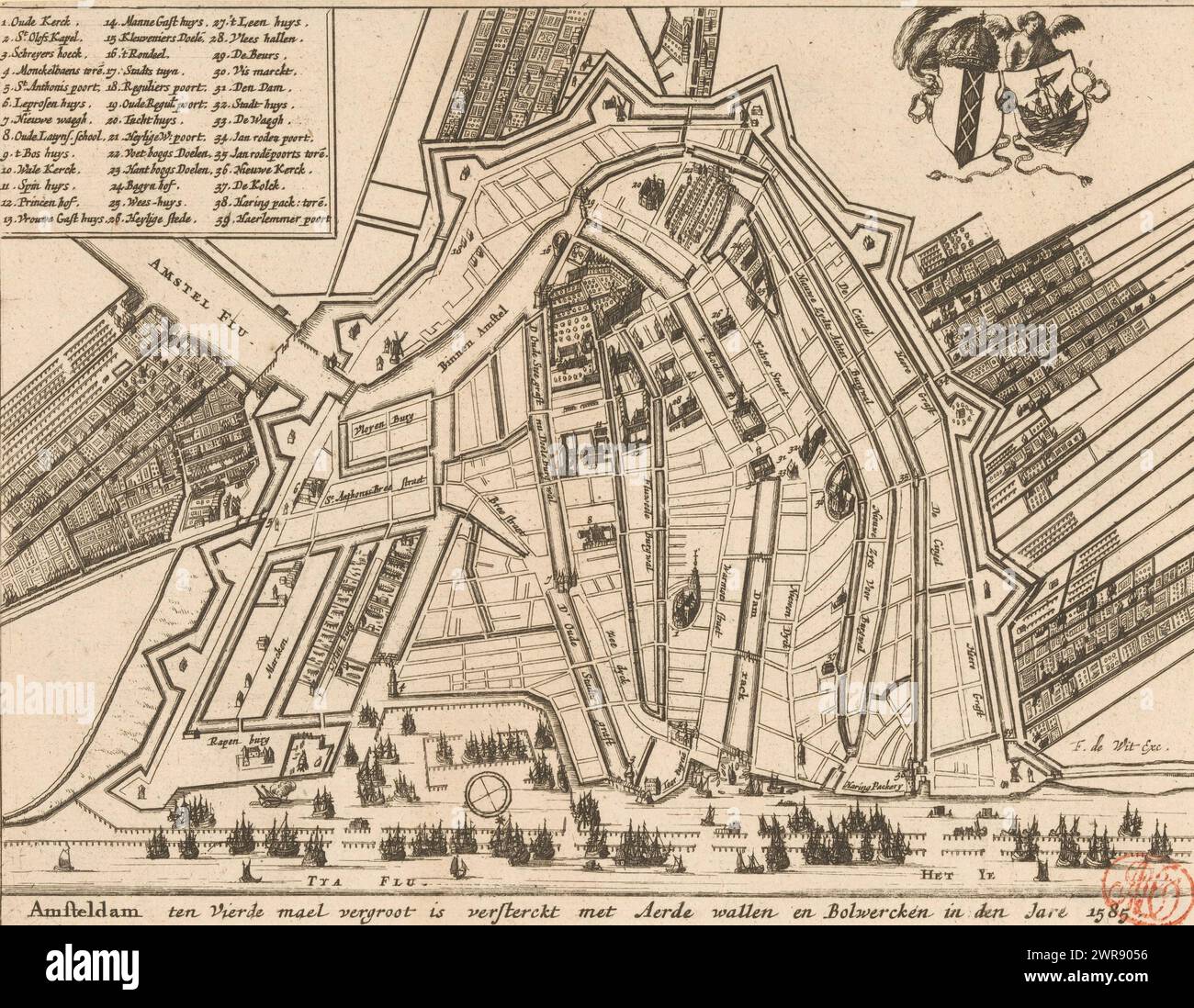 Map of amsterdam 1585 hi-res stock photography and images - Alamy