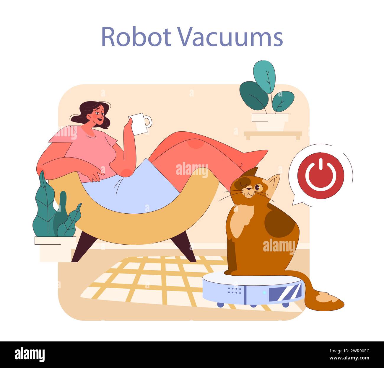 Automated cleaning device Stock Vector Images - Alamy